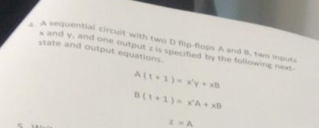 Solved Rand y, and one output zis bpercified by the | Chegg.com