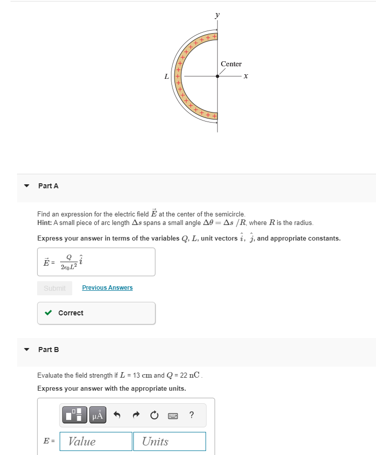 Solved Part AFind an expression for the electric field | Chegg.com