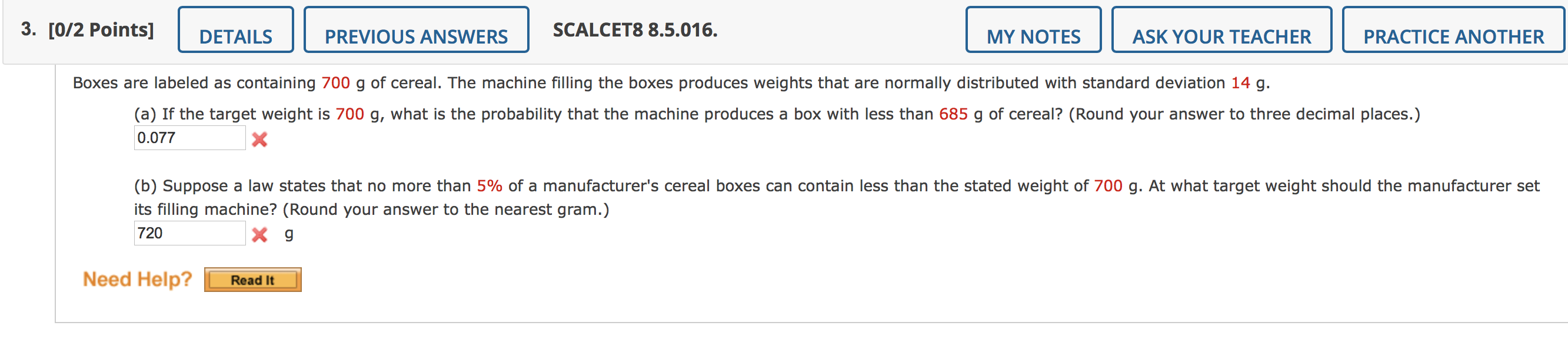 Solved 3. [0/2 Points] DETAILS PREVIOUS ANSWERS SCALCET8 | Chegg.com