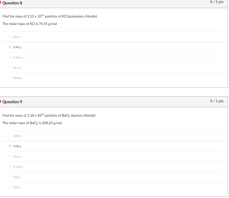 Solved Find the mass of 2.15×1024 particles of KCl | Chegg.com