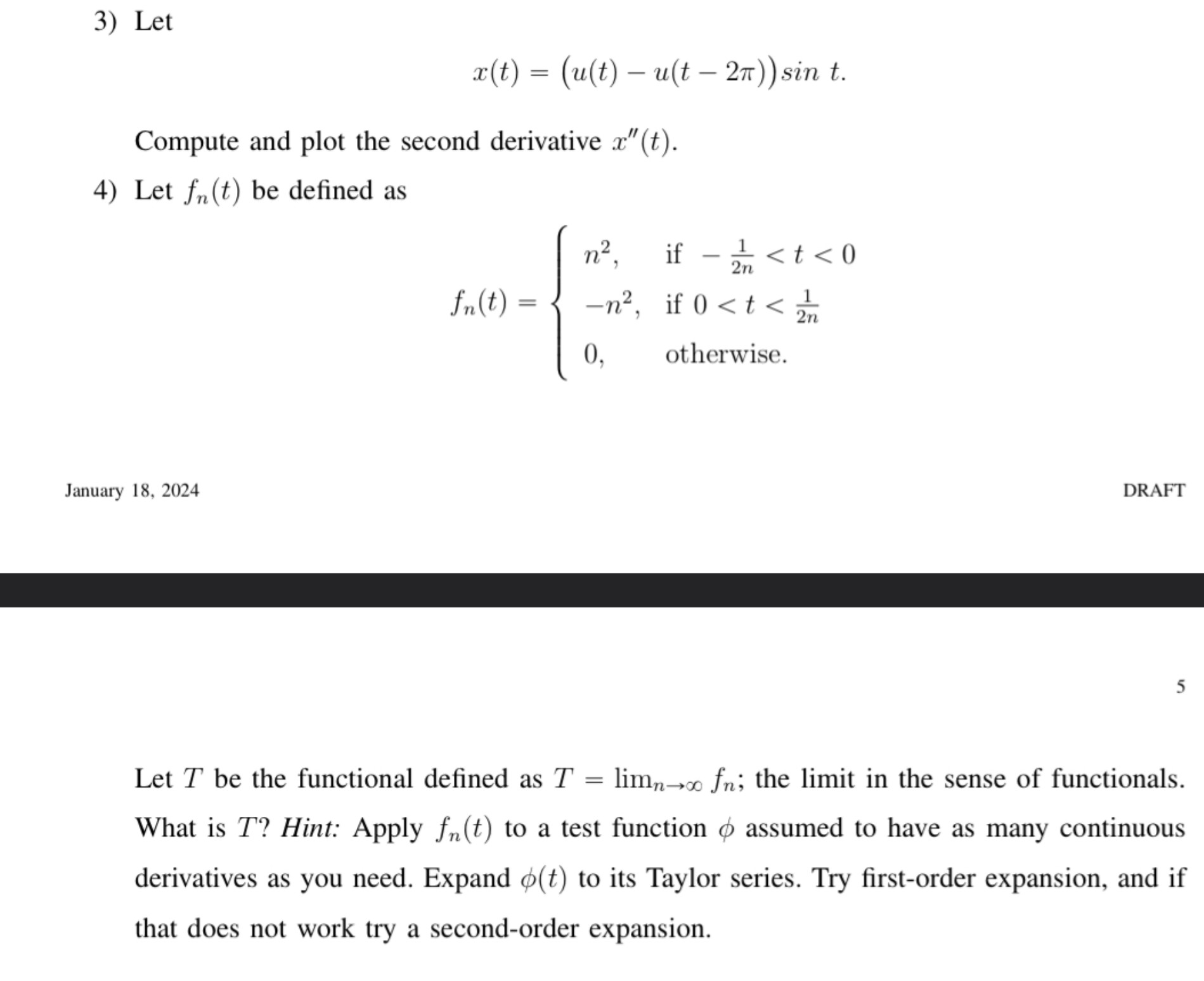 Solved Sigs&Sys 3 ﻿Homework2 ﻿ Please help!! If unable to | Chegg.com