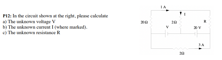Solved P12: In the circuit shown at the right, please | Chegg.com
