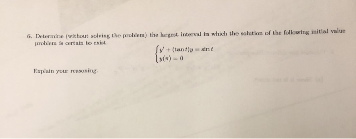Solved 6. Determine (without solving the problem) the | Chegg.com