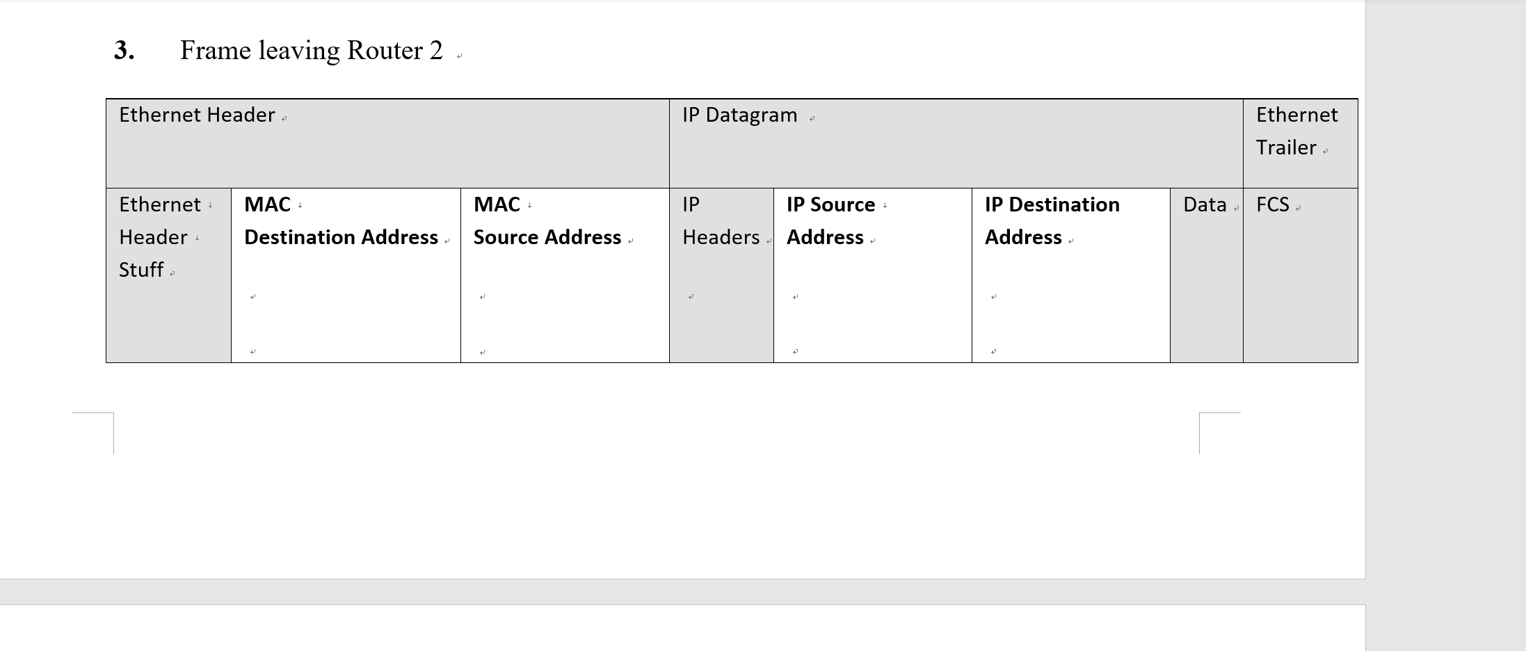 Solved Lab 10.1 Internetwork Addressing Worksheet: Layers 2 | Chegg.com
