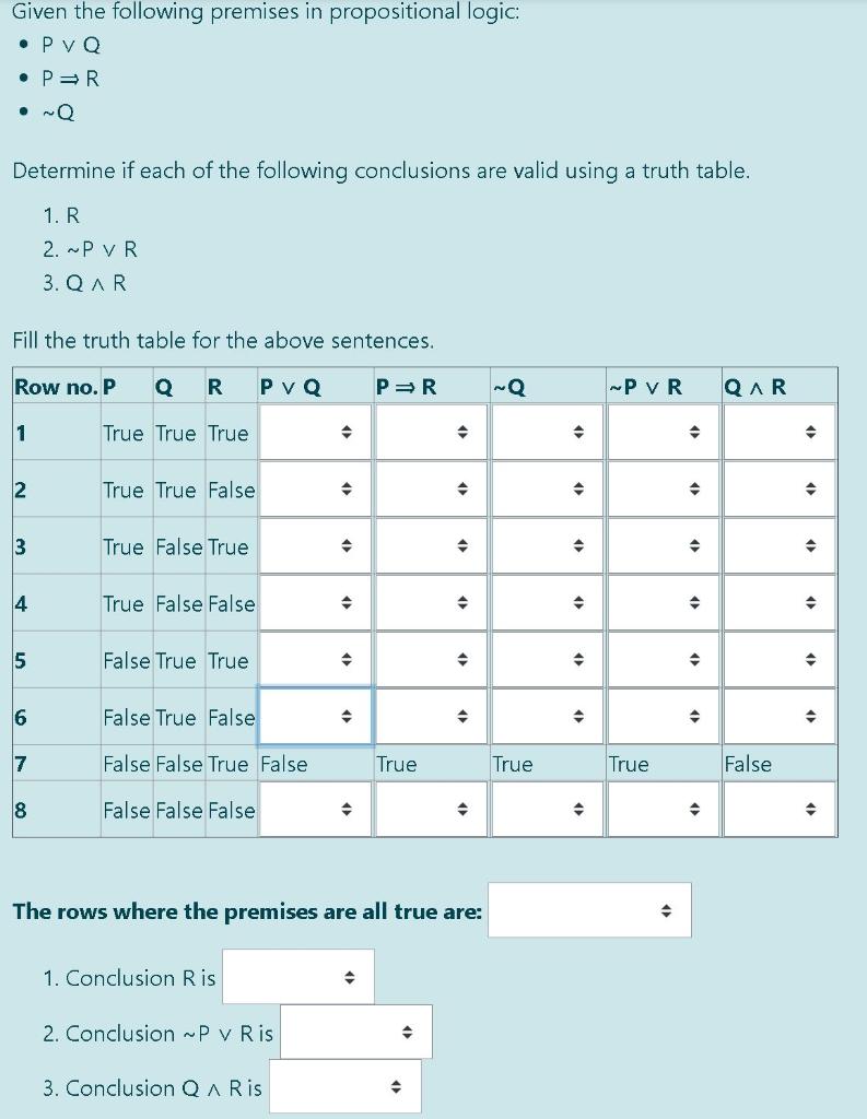 Solved Options for the chart are: True False The rows where | Chegg.com