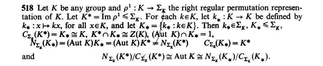 Solved 518 Let K be any group and p':K → Ex the right | Chegg.com