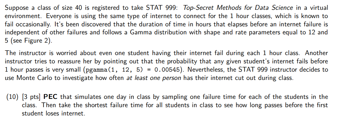 Suppose a class of size 40 is registered to take STAT | Chegg.com