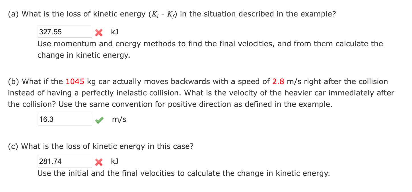 Solved An 2090 kg car stopped at a traffic light is struck | Chegg.com