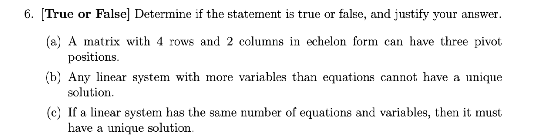 Solved Please Answer all of the questions. Thanks! [True or | Chegg.com