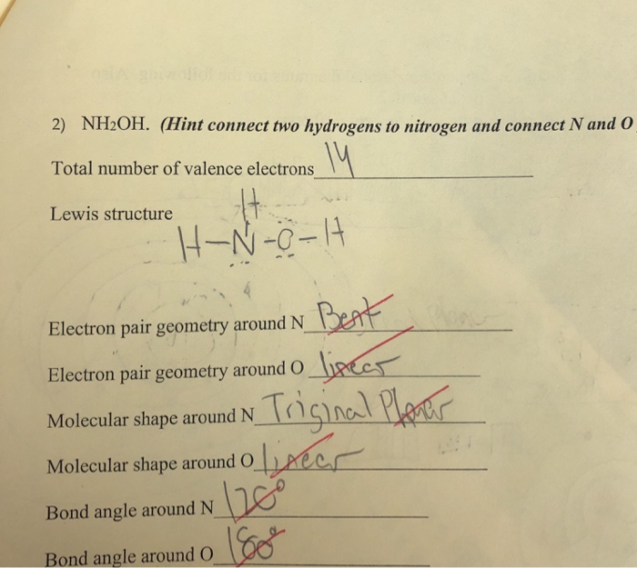 Lewis Structure Of Nh2oh