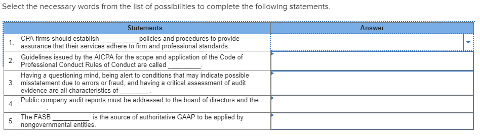 Solved State whether you agree (A) or disagree (D) with each | Chegg.com