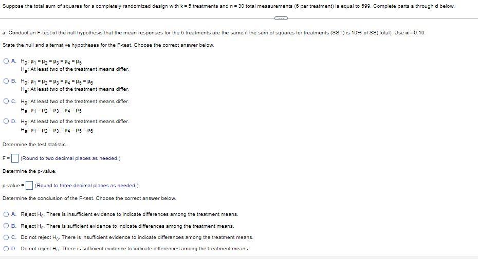 Solved State the null and alternative hypotheses for the | Chegg.com