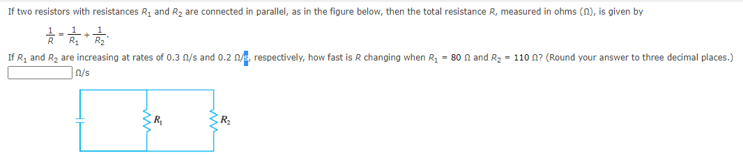 Solved If two resistors with resistances R7 and Rare | Chegg.com