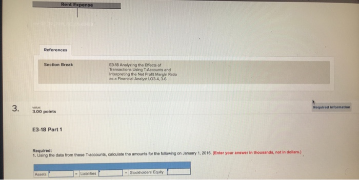 Solved E3-18 Analyzing the Effects of Transactions Using | Chegg.com