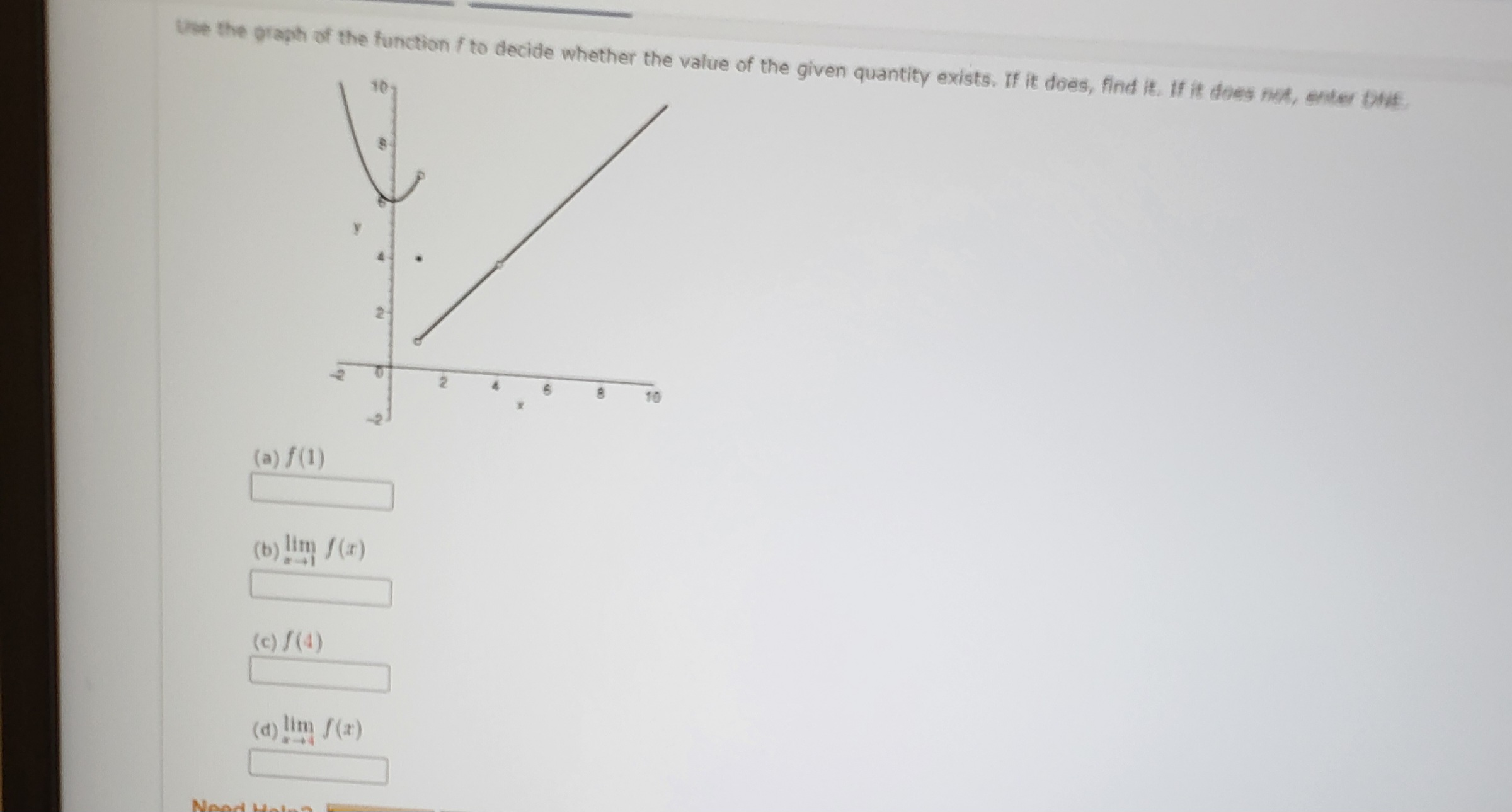 Solved We the oraph of the function f ﻿to decide whether the | Chegg.com