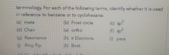 Solved 17.31 Consider the differences between cyclohexane | Chegg.com