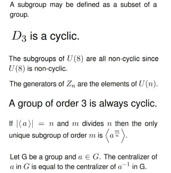 Solved A subgroup may be defined as a subset of a group. D3 | Chegg.com