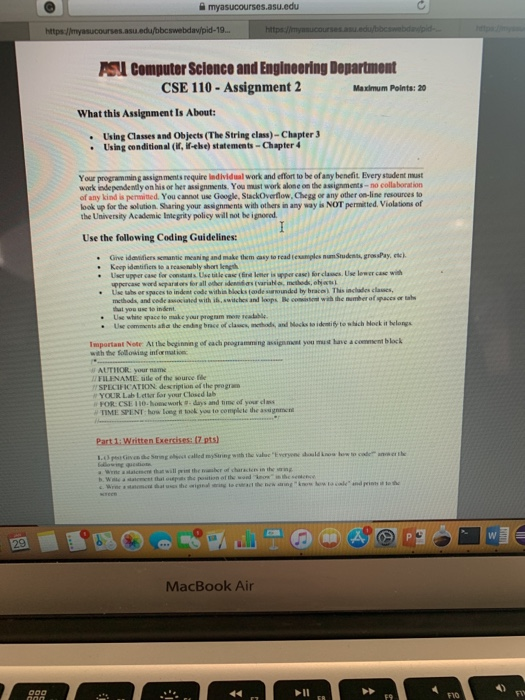 Solved myasucourses.asu.edu -19 A Computer Science and | Chegg.com