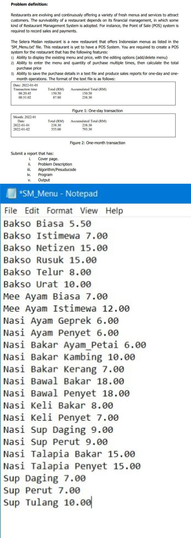 Solved Problem definition: Restaurants are evolving and | Chegg.com