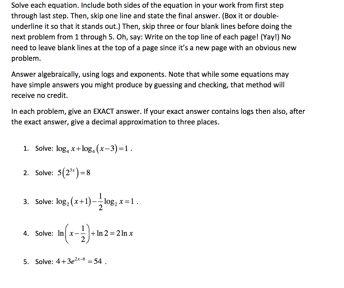 Solved Solve each equation. Include both sides of the | Chegg.com