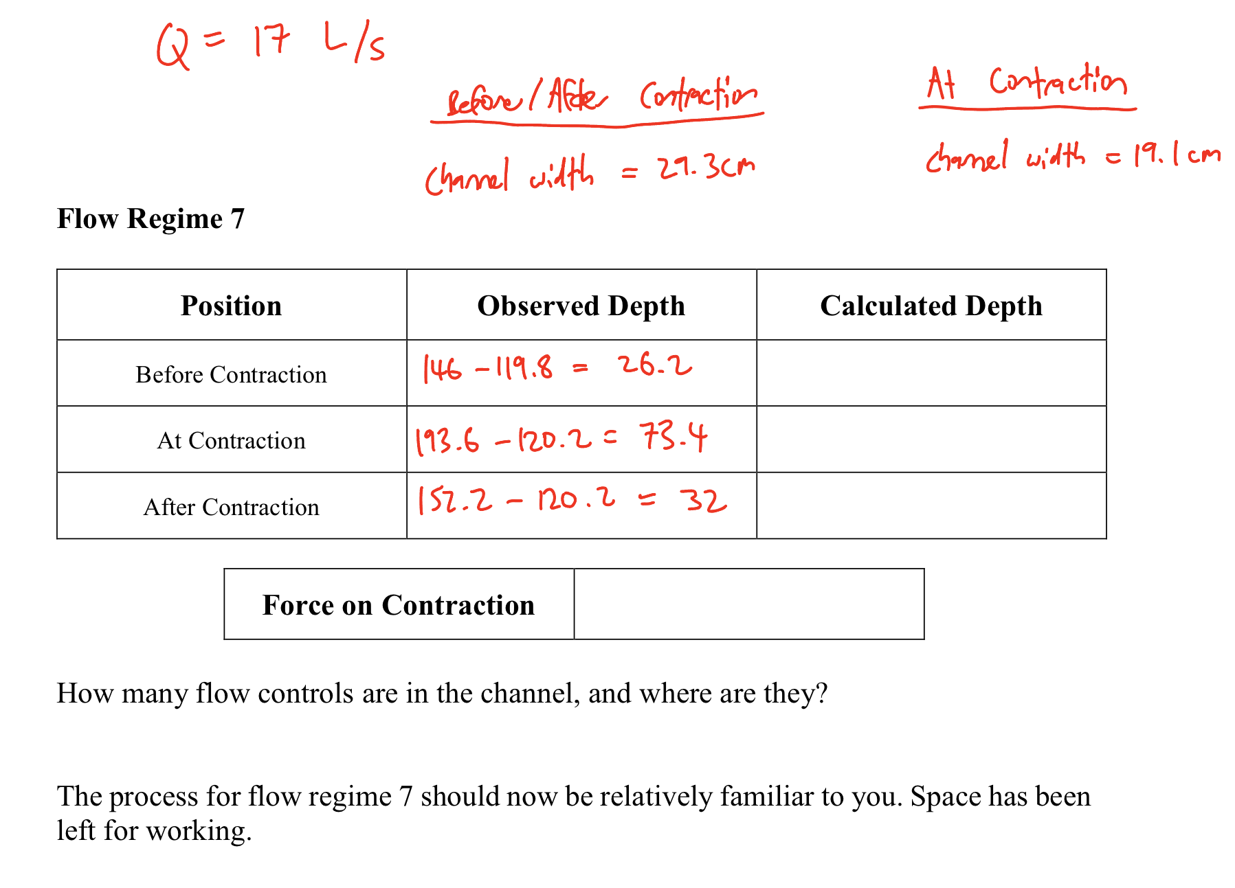 Flow Regime 2ysuper = To deal with the hydraulic jump | Chegg.com