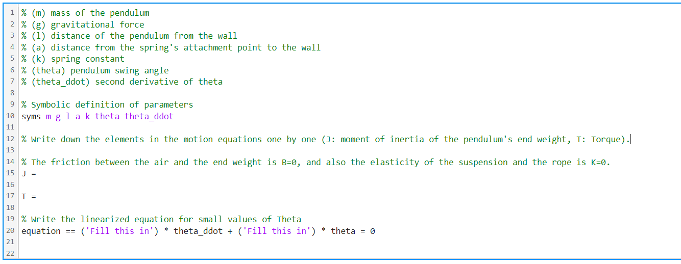 Solved In the spring-loaded pendulum system shown below, | Chegg.com