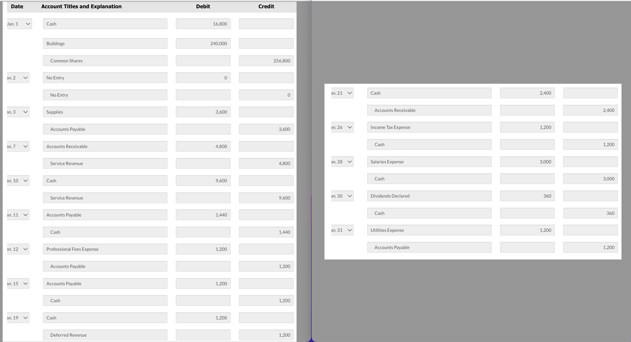 Solved Convert to T accounts | Chegg.com
