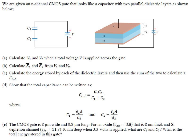 Solved We are given an n-channel CMOS gate that looks like a | Chegg.com