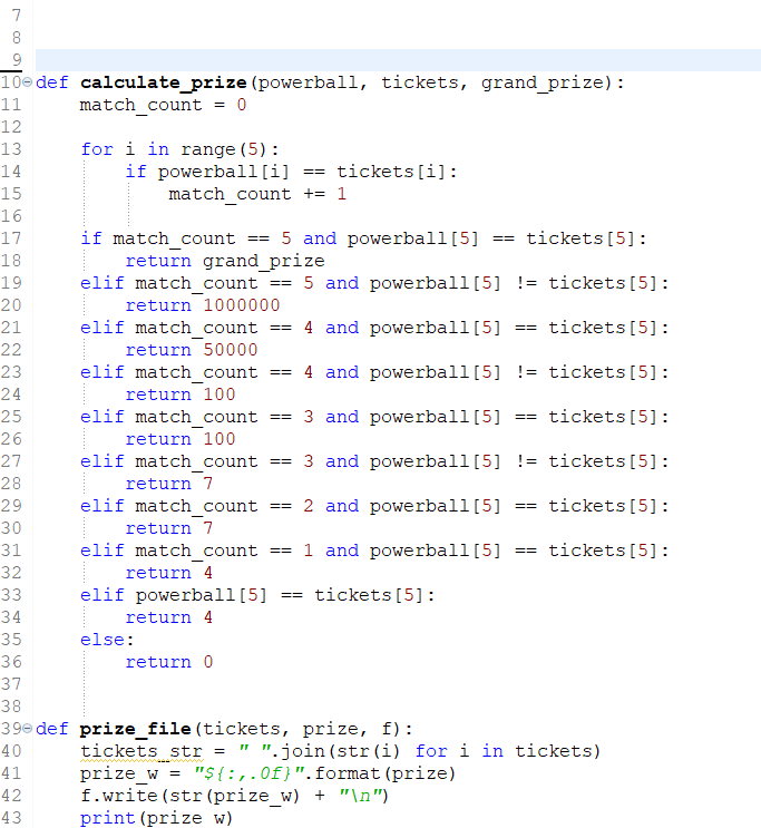Solved I have the Powerball program working, but it seems | Chegg.com