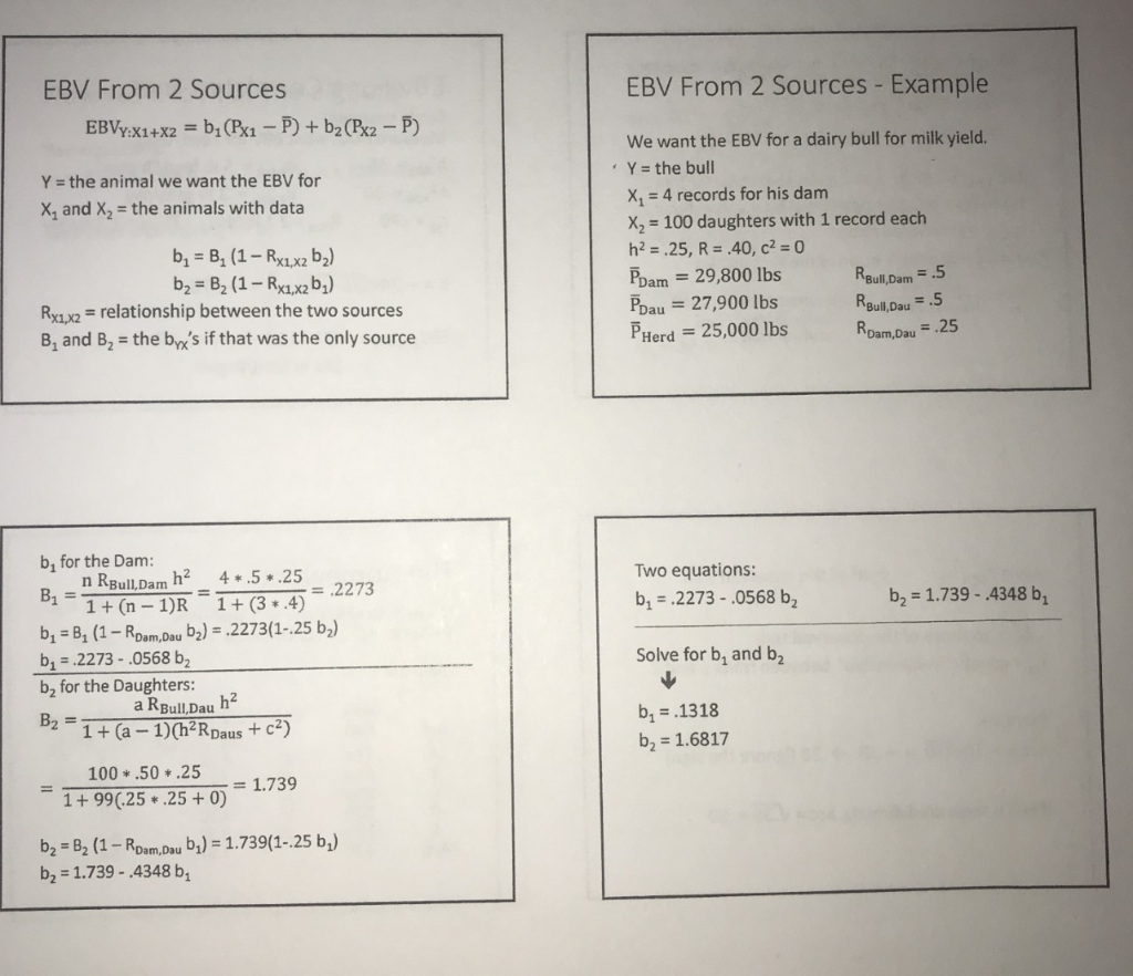 Estimated breeding value help? I have examples but | Chegg.com