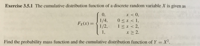 Solved Exercise 3 5 1 The Cumulative Distribution Function