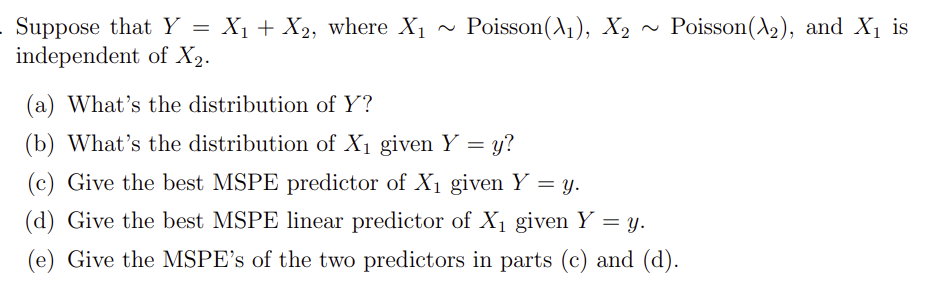 Solved How would I obtain part c in this case, since Poisson | Chegg.com