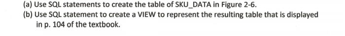 Solved (a) Use SQL statements to create the table of | Chegg.com
