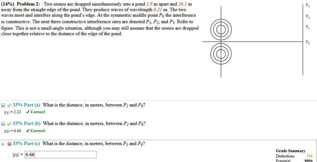 Solved (14\%) Problem 2: Two stones are dropped | Chegg.com