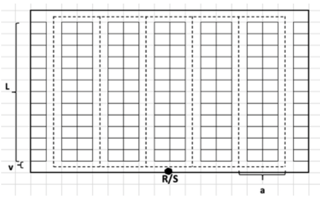 Solved Consider the warehouse layout shown with the | Chegg.com