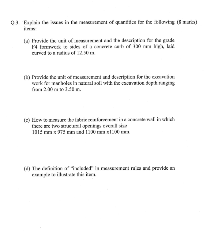 Solved Q.3. Explain the issues in the measurement of | Chegg.com
