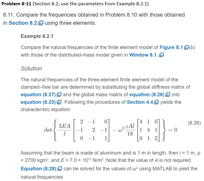 Please solve problem 8-11 using Finite Element Method | Chegg.com