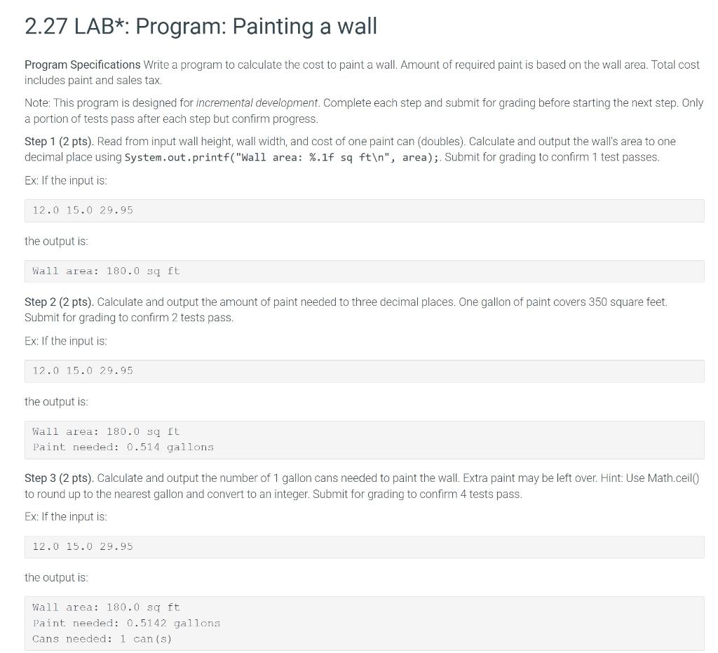 Solved Program Specifications Write a program to calculate | Chegg.com