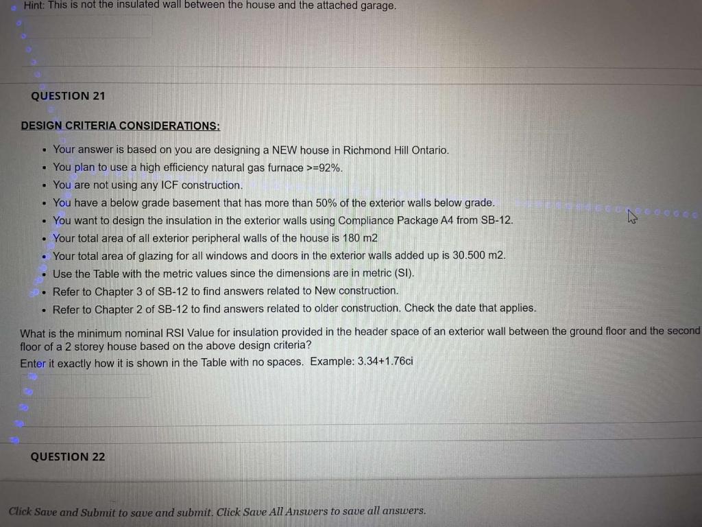 Solved QUESTION 20 DESIGN CRITERIA CONSIDERATIONS: - Your | Chegg.com