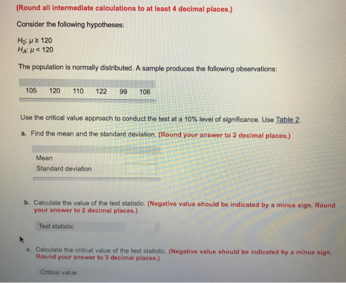 Solved (Round all intermediate calculations to at least 4 | Chegg.com