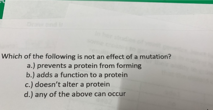 Solved Which of the following is not an effect of a | Chegg.com