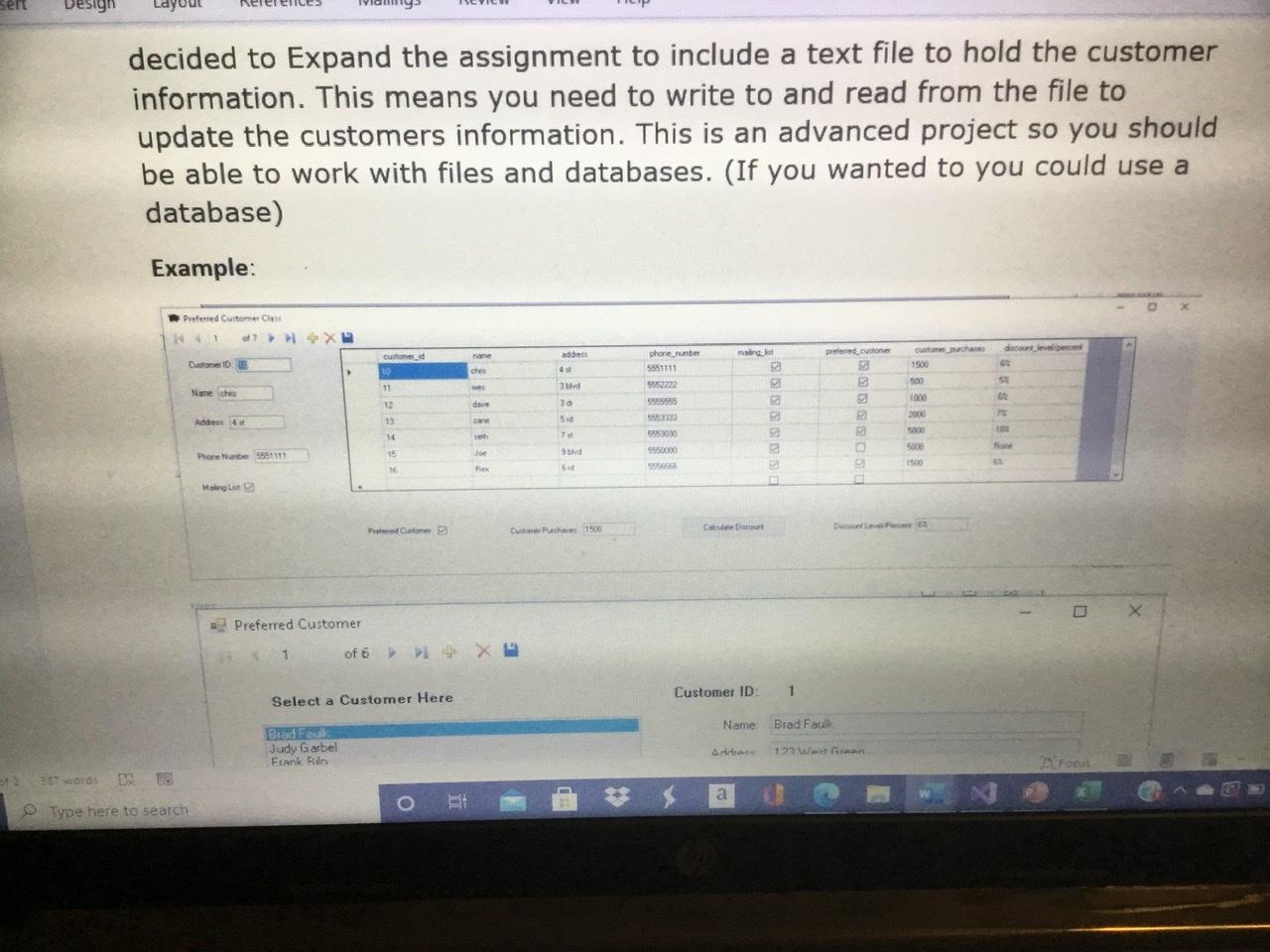 Solved CREATE A PREFERRED CUSTOMER CLASS IN C# WINDOWSFORM | Chegg.com