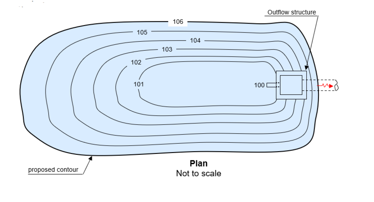 Answer ALL questions. A detention pond is specified | Chegg.com