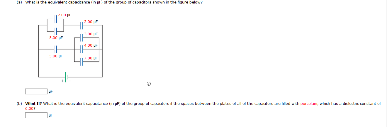 Solved (a) What is the equivalent capacitance (in pF) of the | Chegg.com