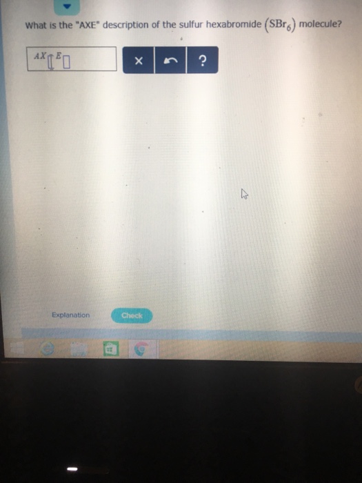 Solved what is the "AXE" description of the sulfur | Chegg.com