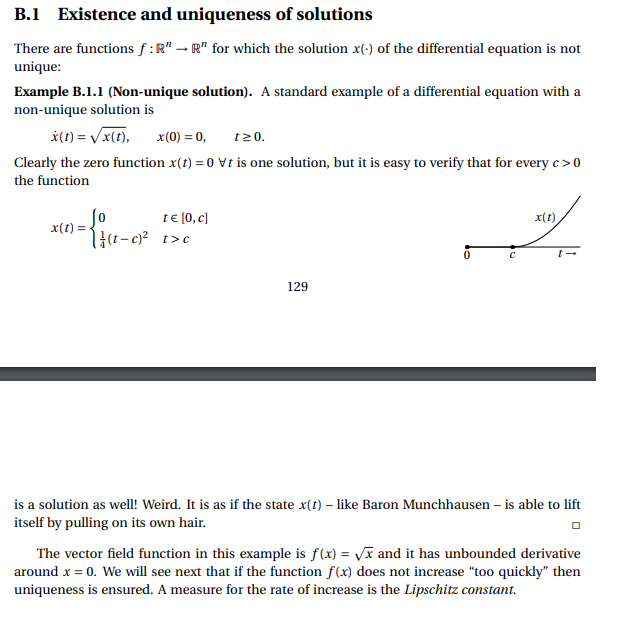 Solved B.1 Existence and uniqueness of solutions There are | Chegg.com