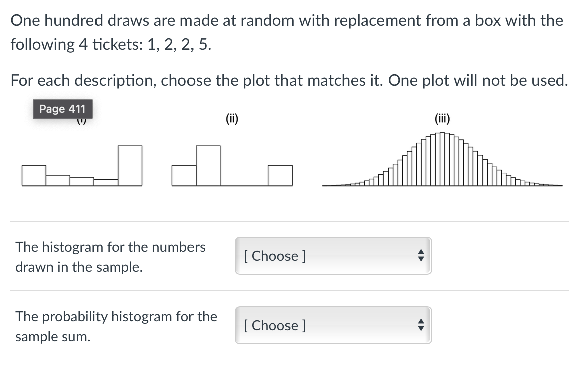 One hundred draws are made at random with replacement | Chegg.com