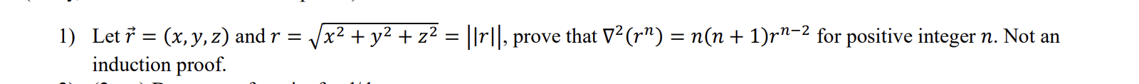 Solved Let vec(r)=(x,y,z) ﻿and r=x2+y2+z22=||r||, ﻿prove | Chegg.com