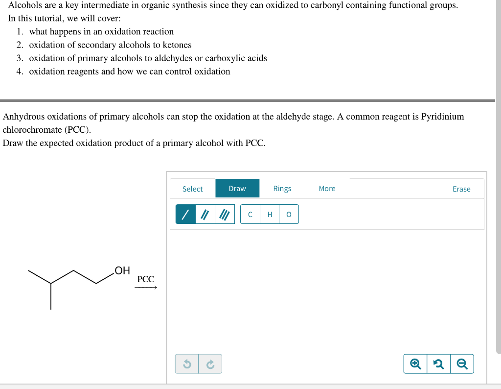 Solved Alcohols are a key intermediate in organic synthesis | Chegg.com