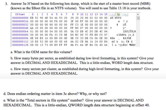 Byte Range Description Essential 0-2 Assembly | Chegg.com
